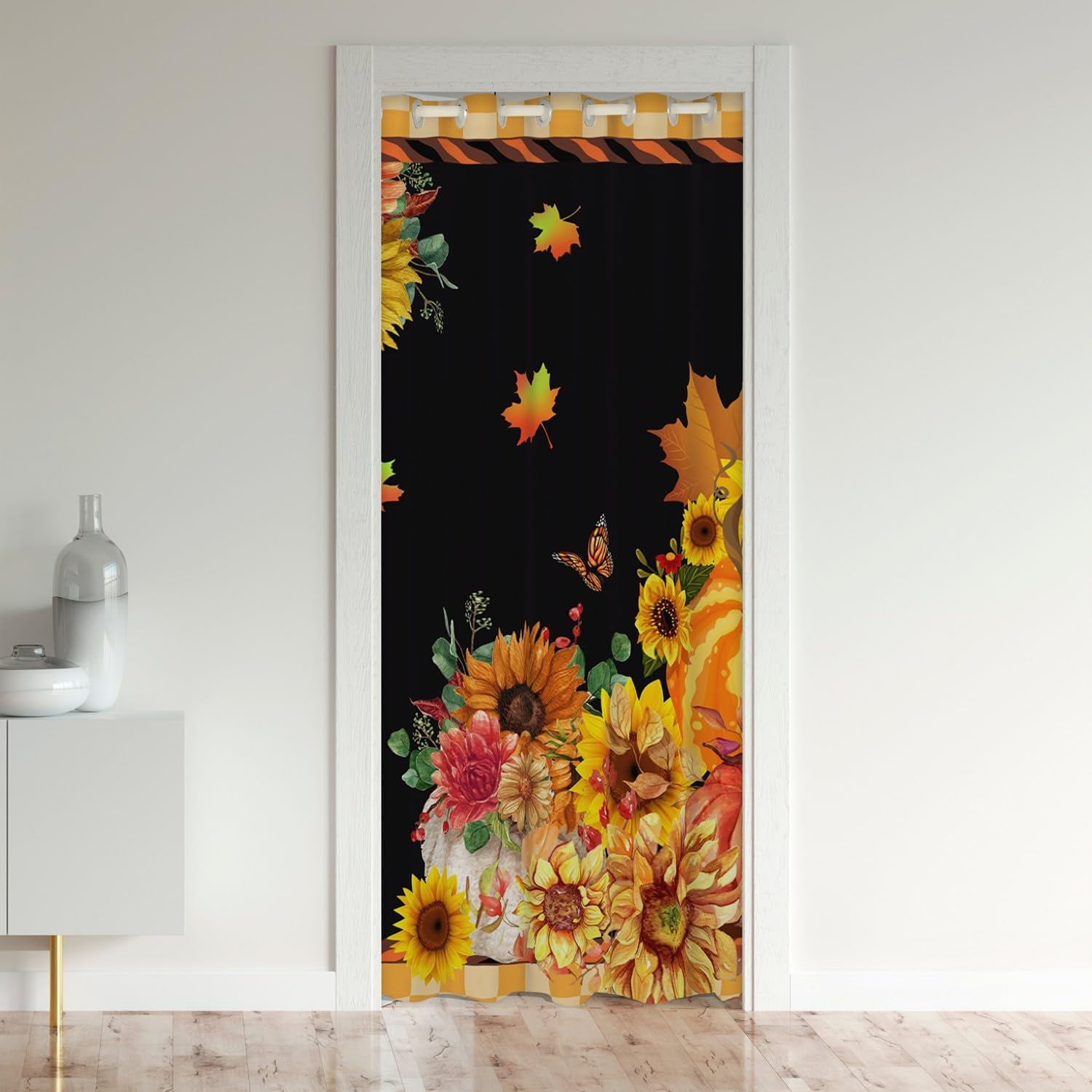 Butterfly Animal Door Curtains Privacy Closet Nor for Bedroom Dining ...