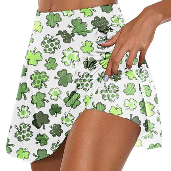 Butterfly Athletic Shorts For Womens 2 In 1 Flowy St. Patrick's Day ...