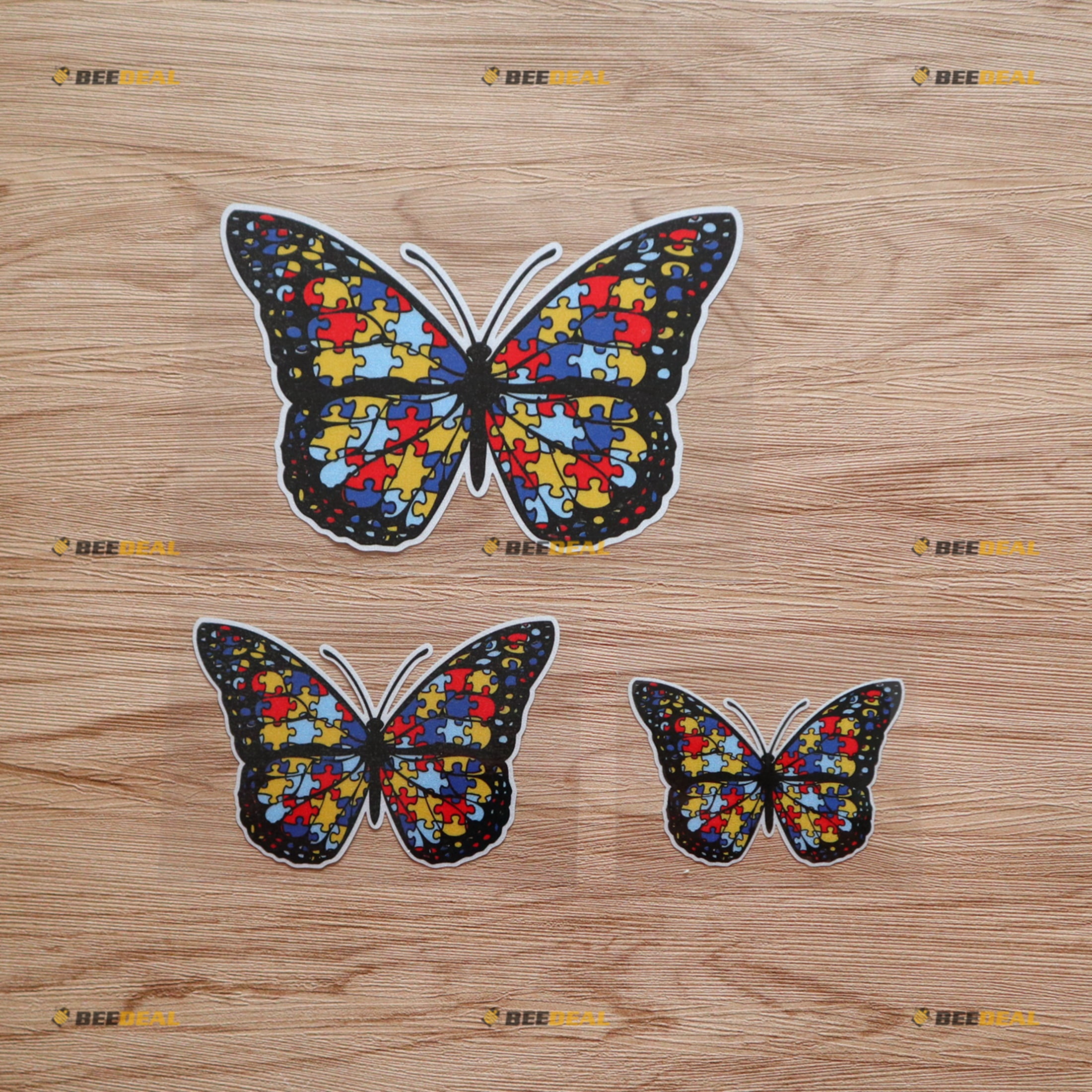 Butterfly Autism Awareness Puzzle Piece Autistic Sticker Decal Vinyl ...
