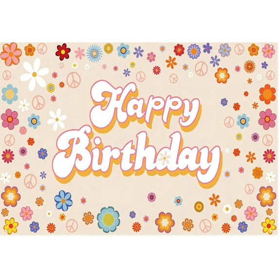 Butterfly Background Birthday Party rations Banner Spring Theme Happy ...