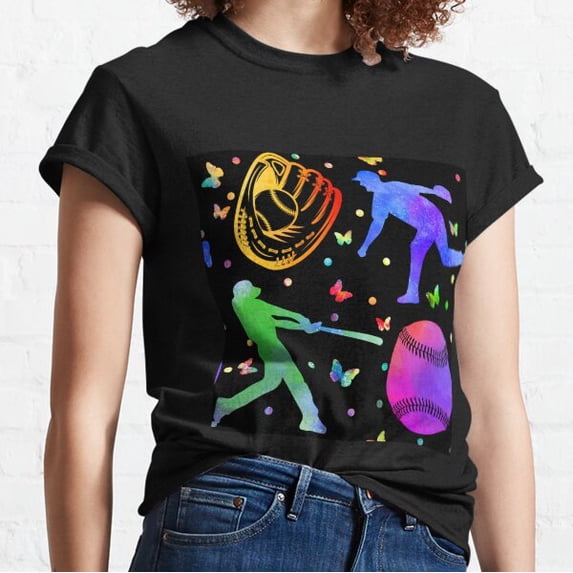 Butterfly Baseball Classic T-shirt - Walmart.com