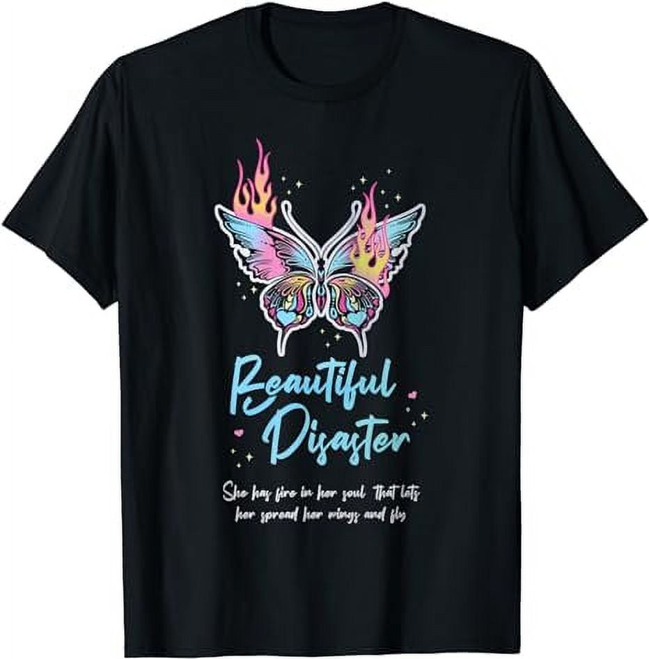 Butterfly-Beautiful-Disaster-She-Has-Fire-In-Her-Soul- T-Shirt ...