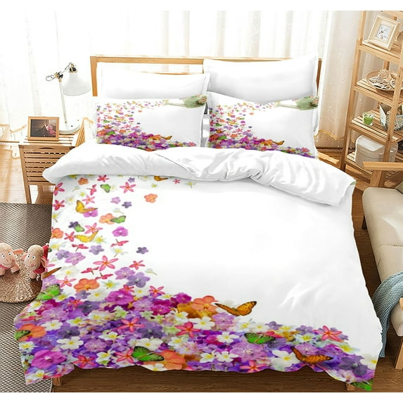 Butterfly Bedding Set,Butterfly Duvet Cover Set King Size,Butterflies ...