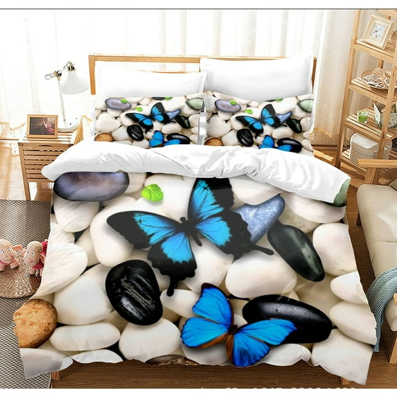 Butterfly Bedding Set,Butterfly Duvet Cover Set King Size,Butterflies ...