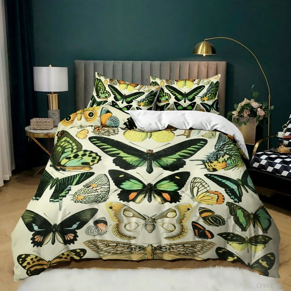 Butterfly Bedding Set,Butterfly Duvet Cover Set Twin Full Queen King ...