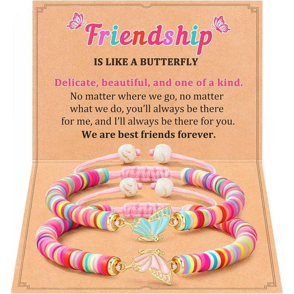 LICEWO 2 Pcs Hollow Sun-moon Best Friend Card Bracelets for Matching ...