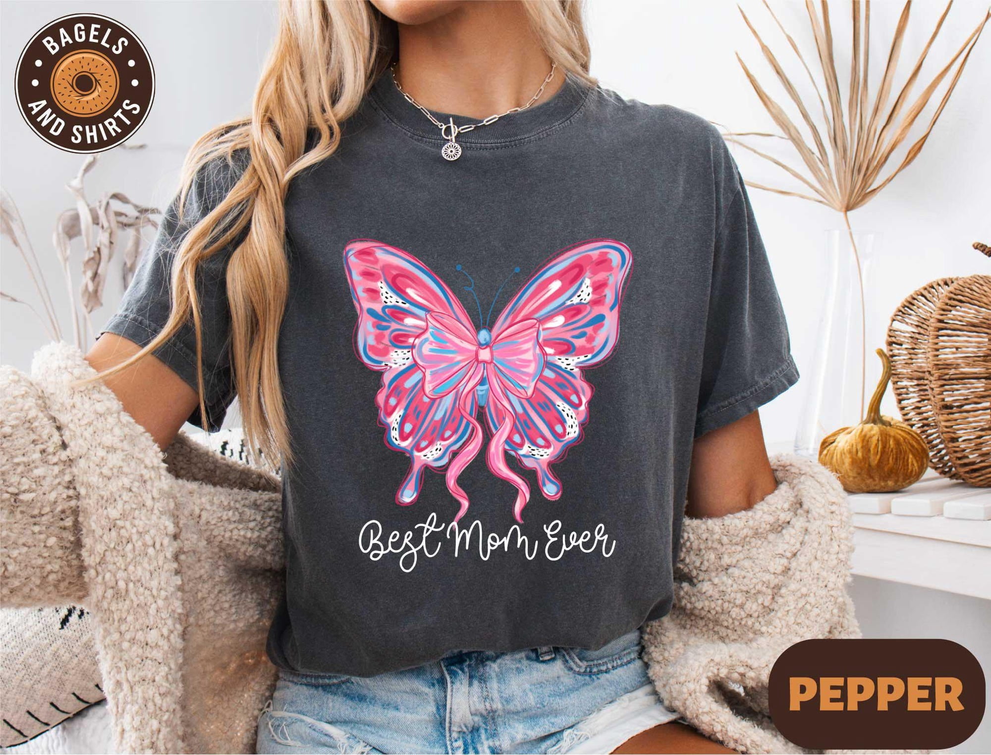 Butterfly Best Mom Ever Shirt Best Mom Shirt Mothers Day Shirt Mommy ...