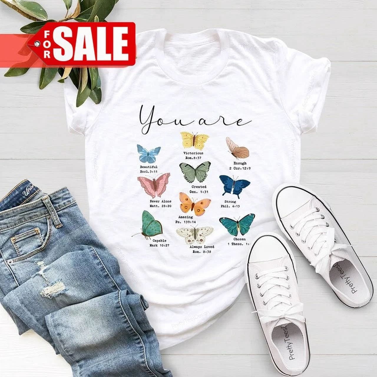Butterfly Bible Verse Shirt, Religious Shirt, Christian Shirt ...