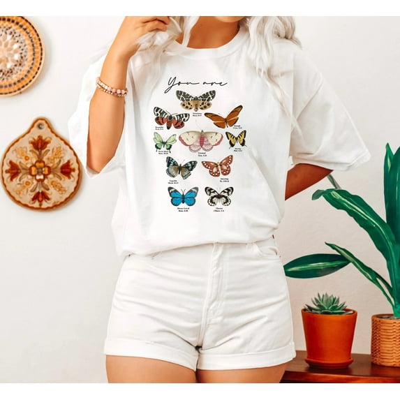 Butterfly Bible Verse T-Shirt, Christian Shirt, Inspirational Quotes ...