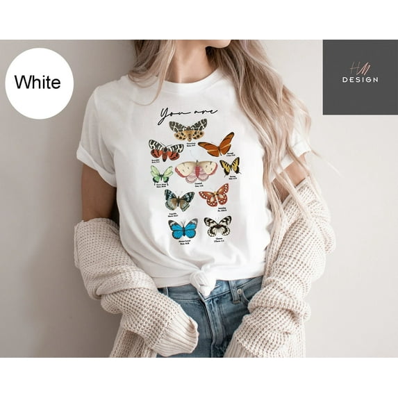 Butterfly Bible Verse T-Shirt, Inspirational Quotes, Religious Shirt ...