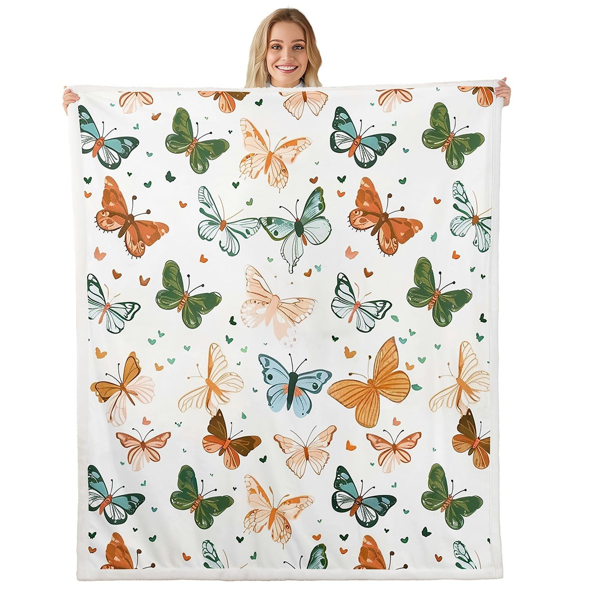 Butterfly Blanket for Girls Kids Colorful Butterflies Throw Blanket ...