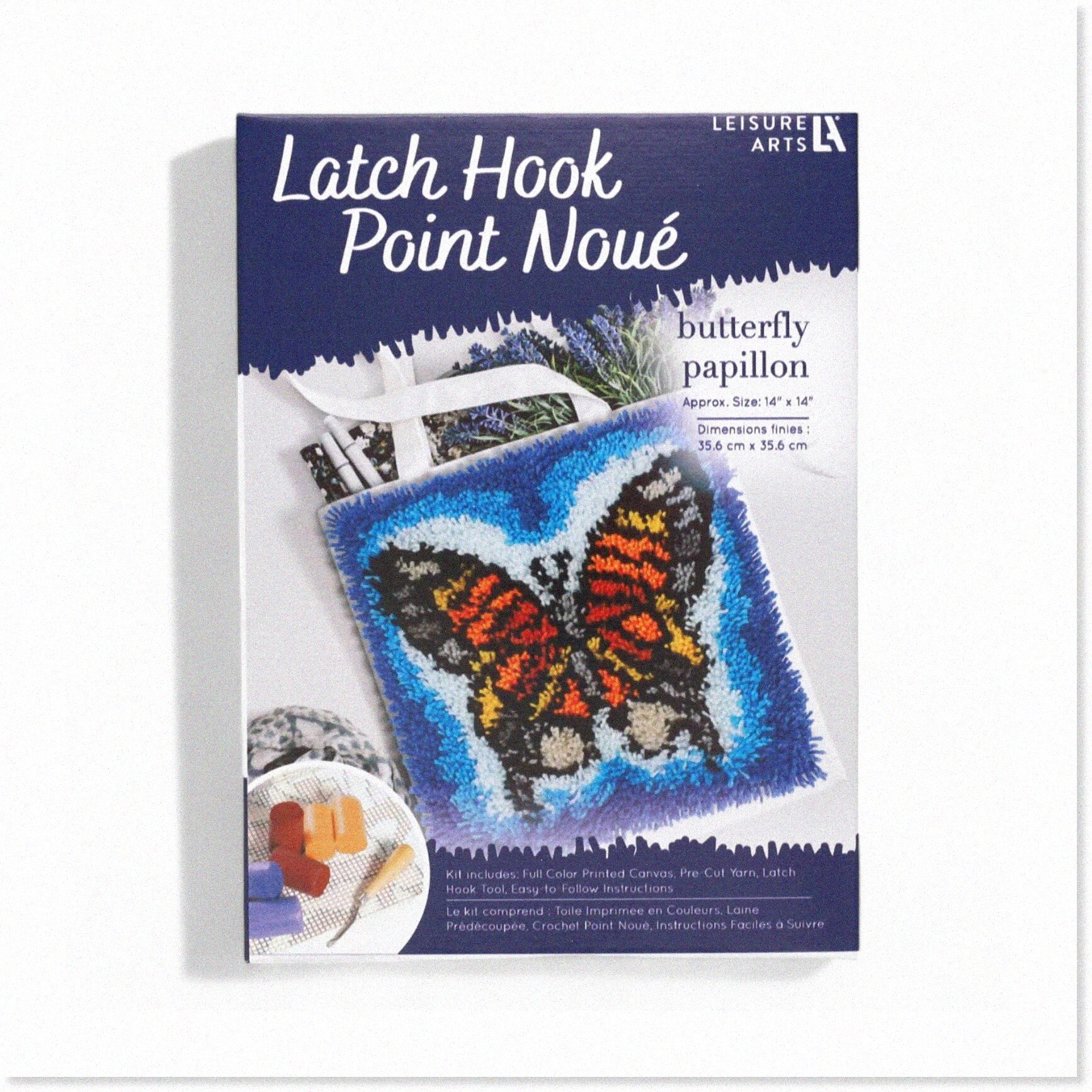 Butterfly Bliss Latch Hook Kit - Create Stunning 14" Rug Masterpieces ...