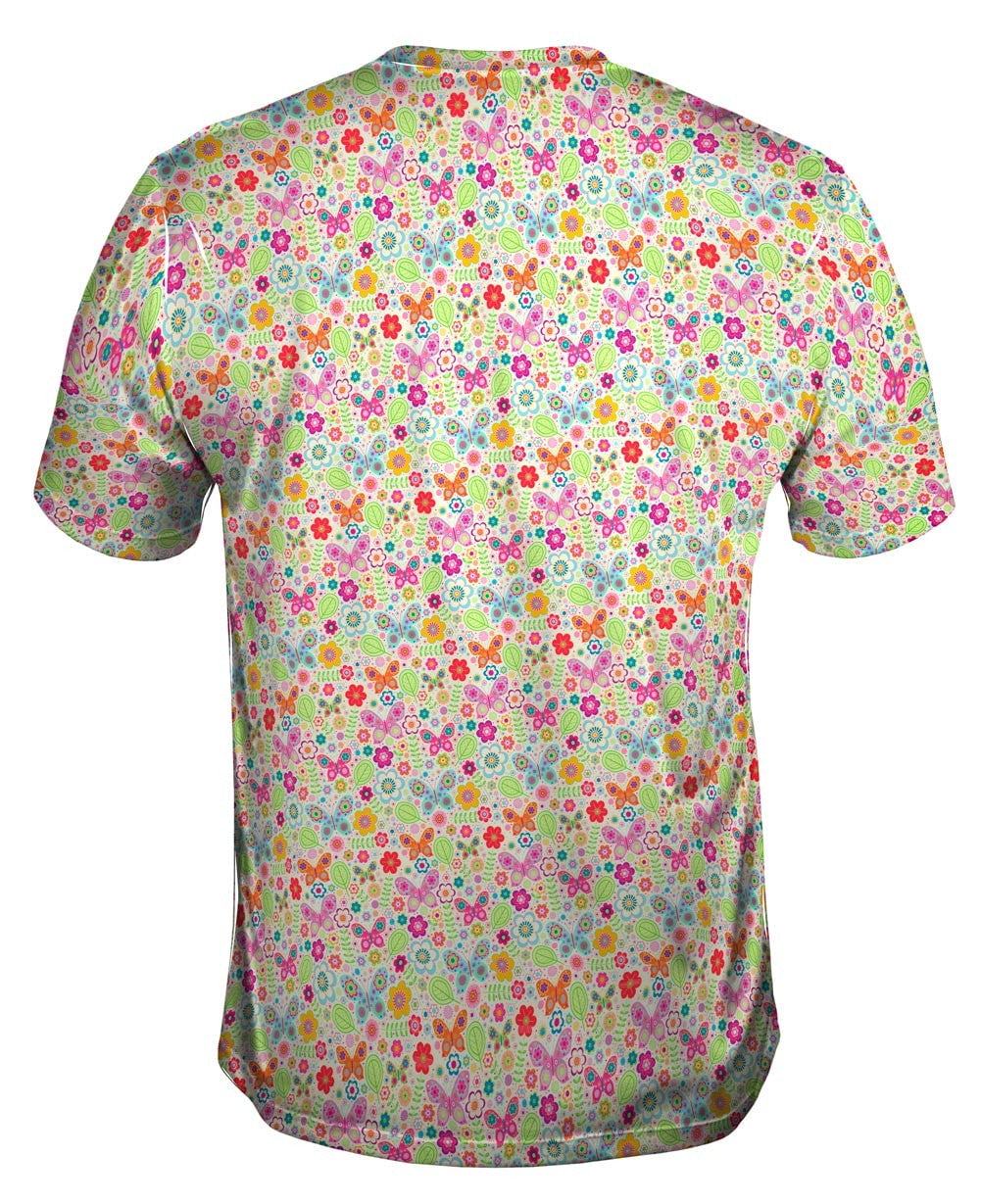 Butterfly Blossom Spring Red Mens T-Shirt All Over Print - Walmart.com