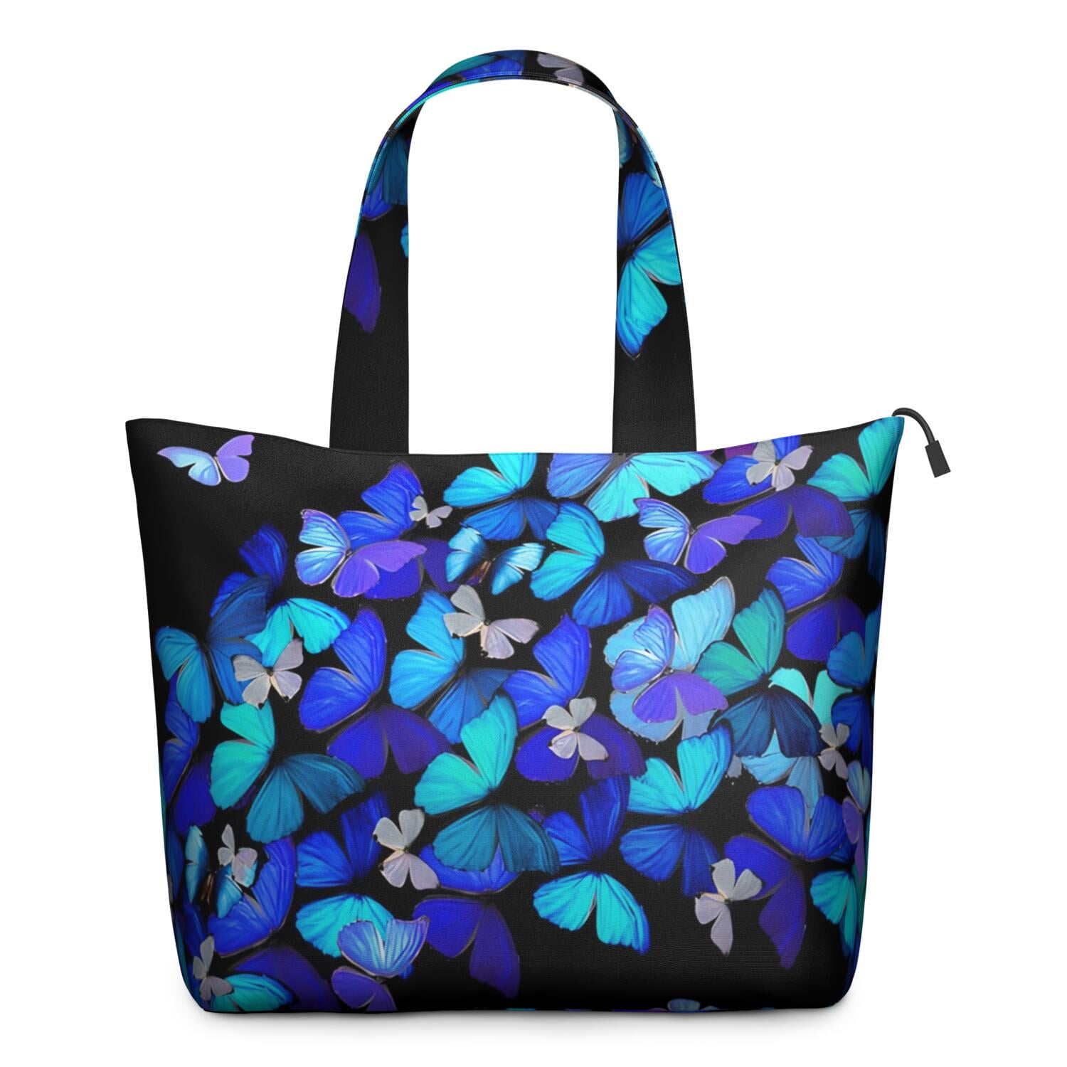 Butterfly Blue Purple Wing Pattern Travel Tote Bags for Women Carry On ...
