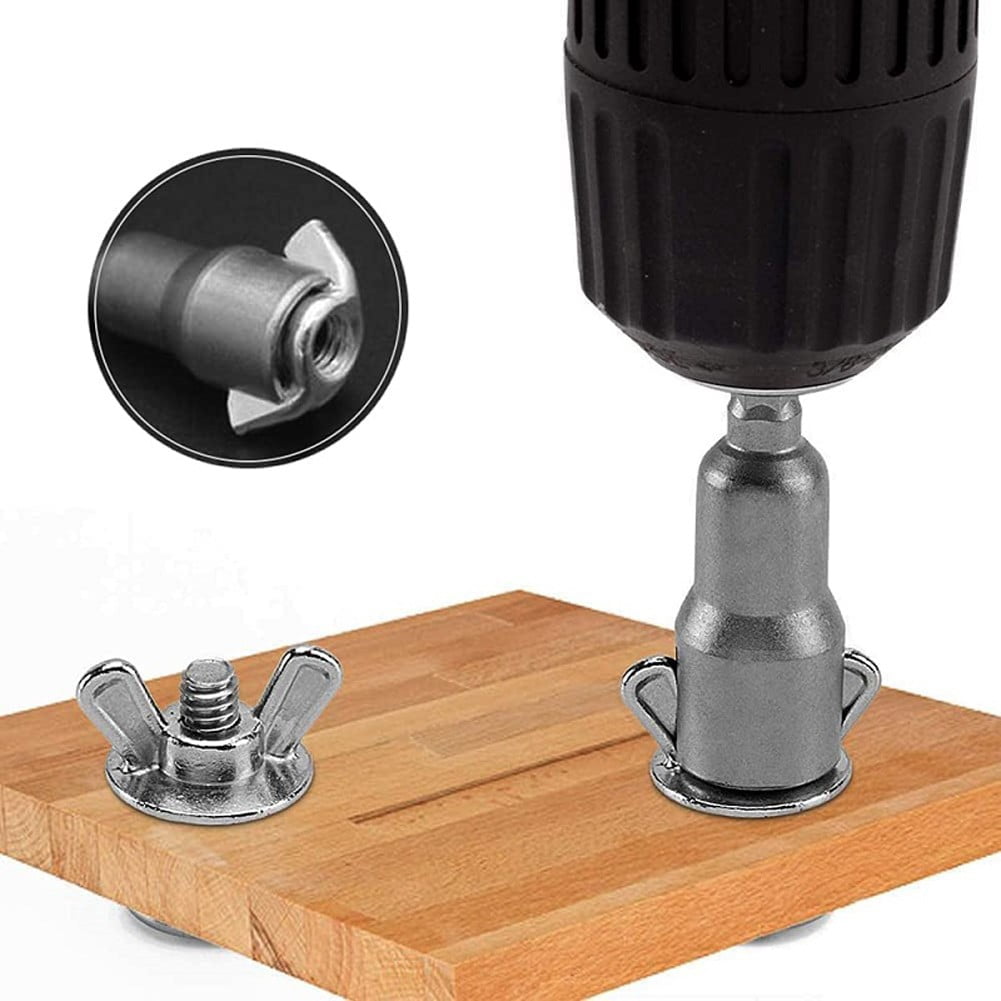 Butterfly Bolt Socket Wrench 6.35Mm Hex Shank Adapter Nut For Power ...