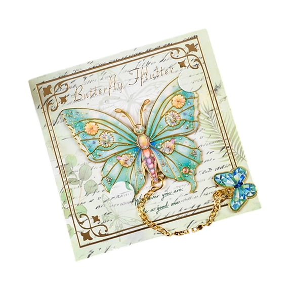 Butterfly Bookmarks Decorative Metal Bookmarks with Chain Pendant ...