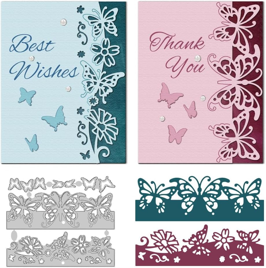 Butterfly Botanicals Cutting Dies Card Making Die Butterflies Hollow ...