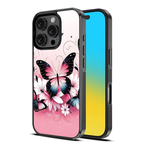 Butterfly Bouquet Magnetic Charging-Compatible Case for iPhone 16 Pro ...