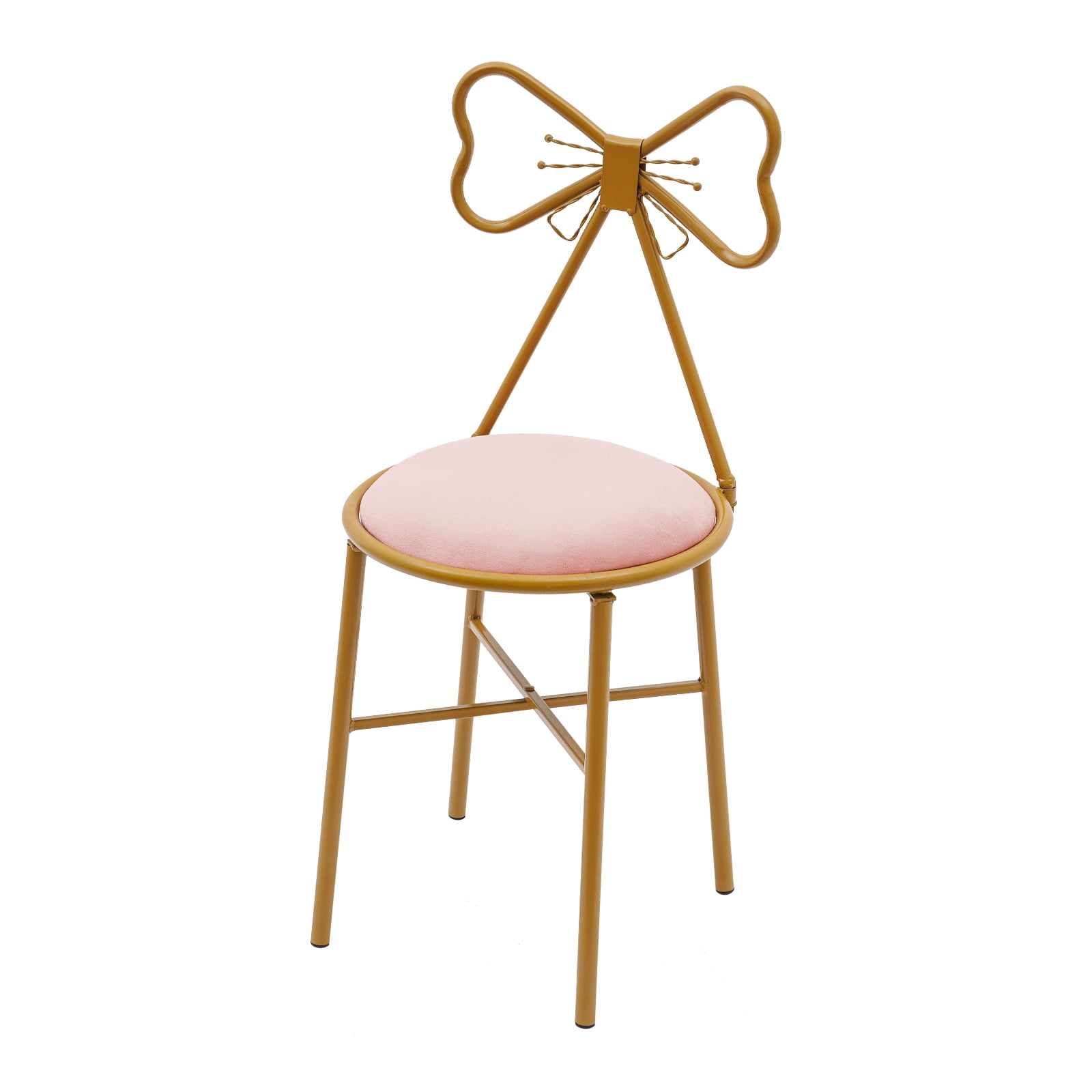 Butterfly Bow Tie Vanity Chair Modern Vanity Stool Velvet Cushion ...