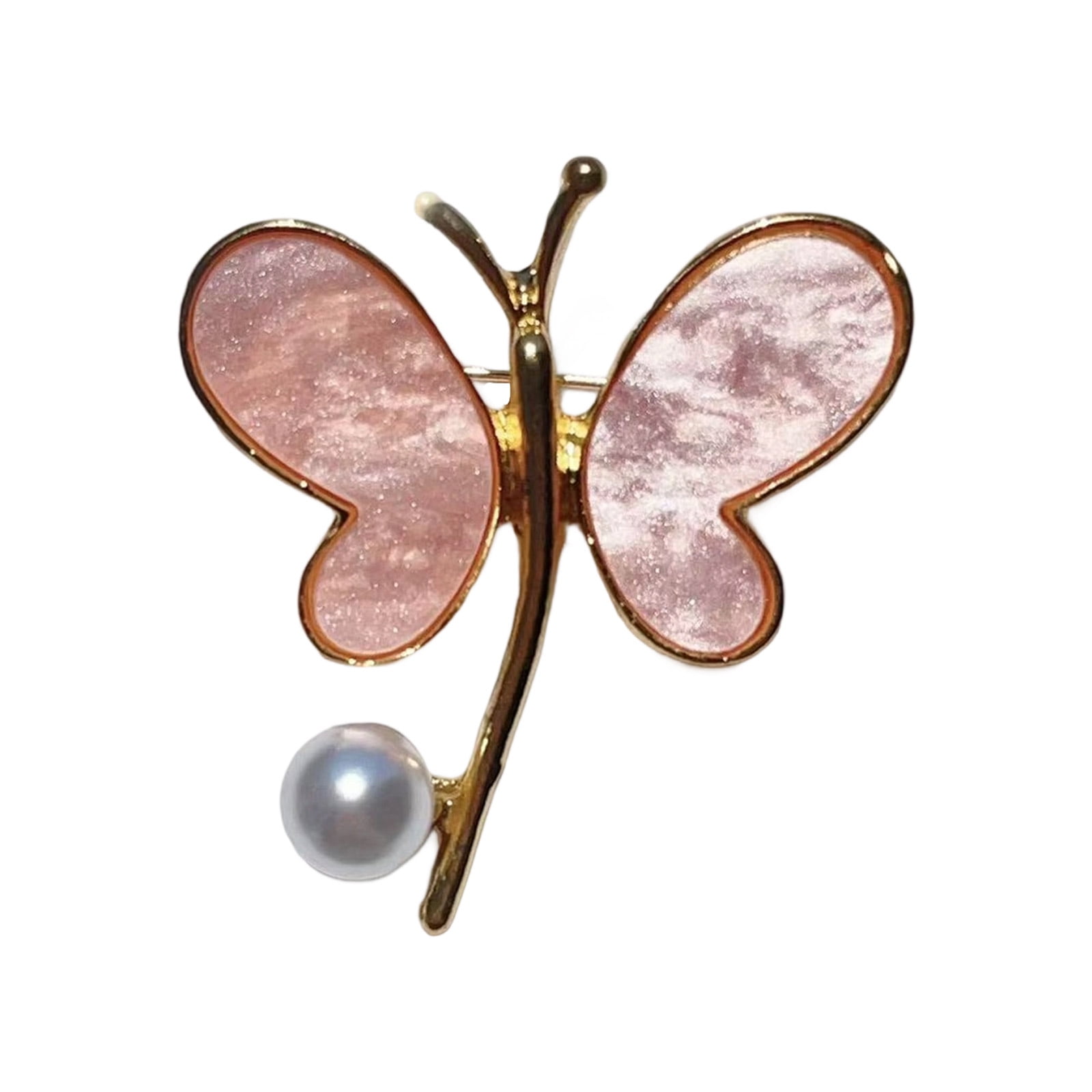 Butterfly Brooch Pearls Embellishment Contemporary Waterdrops ...