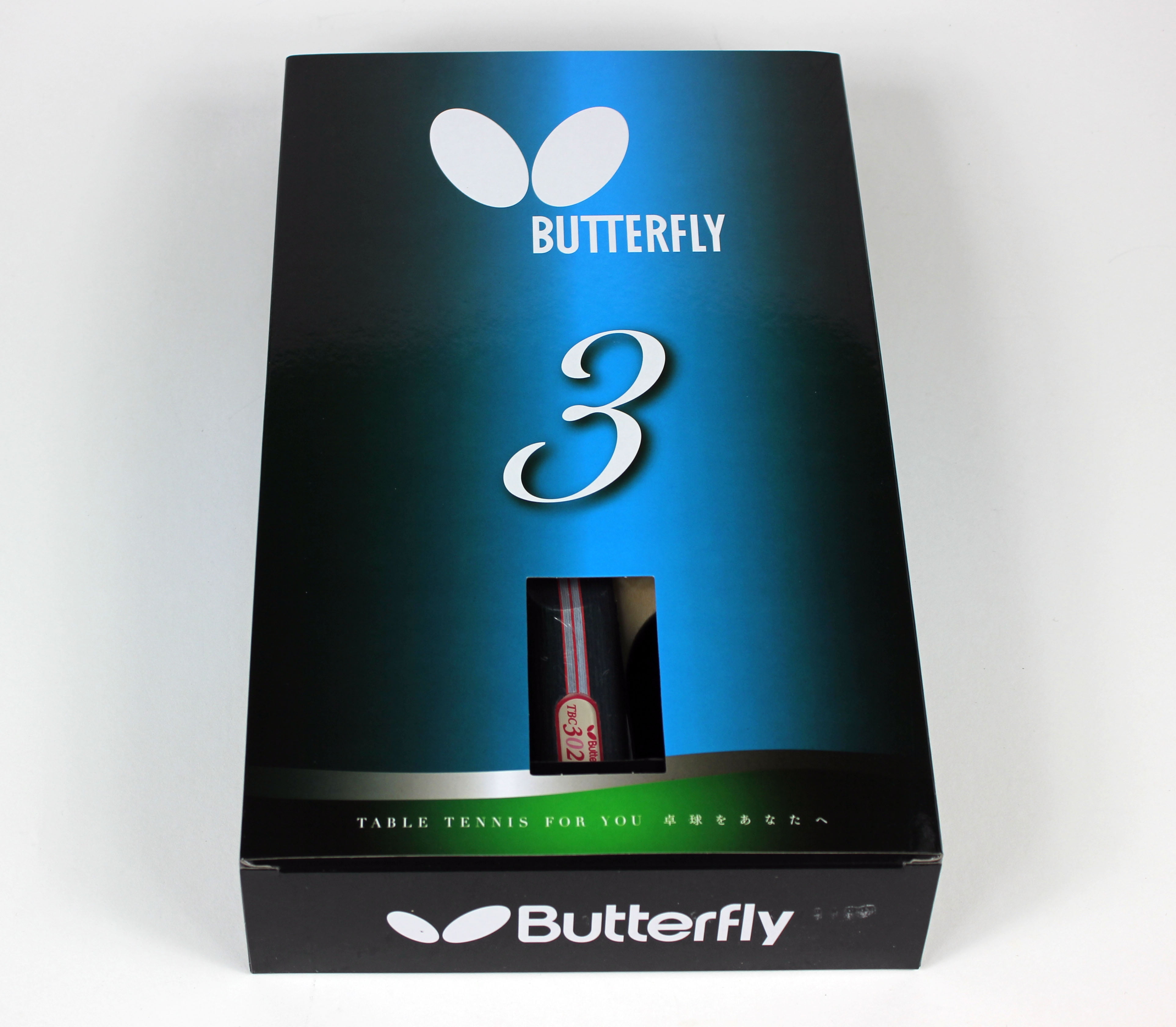 Butterfly 302 Shakehand Table Tennis Racket Set with Ping Pong Paddle ...