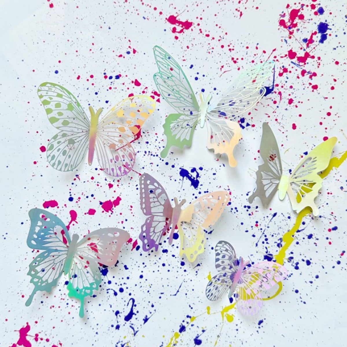 Butterfly Cake Toppers with Happy Birthday Cake Topper, 3D Butterfly ...