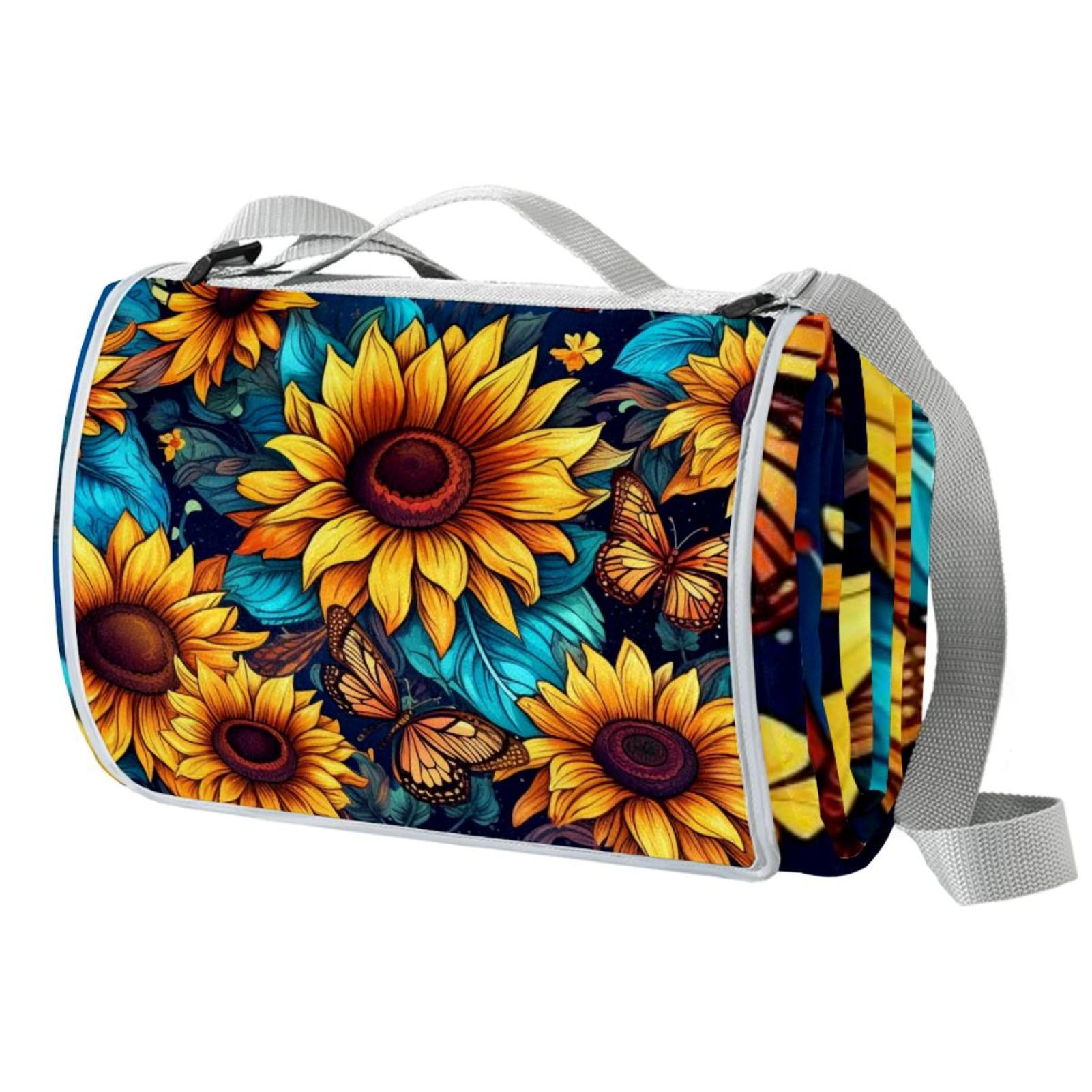 Butterfly Canvas Picnic Blanket Waterproof and Foldable - Extra Large ...