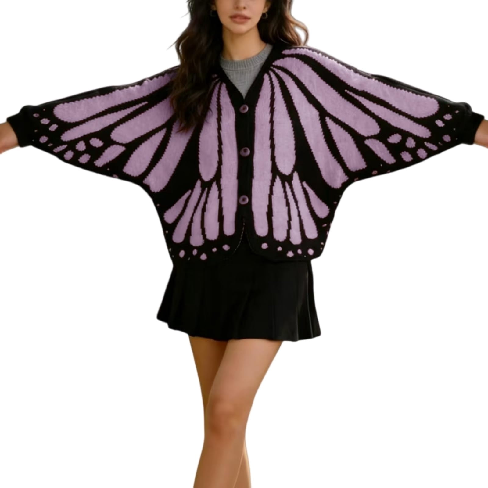 Butterfly Cardigan, Monarch Butterfly Knit Cardigan, Crochet Monarch ...