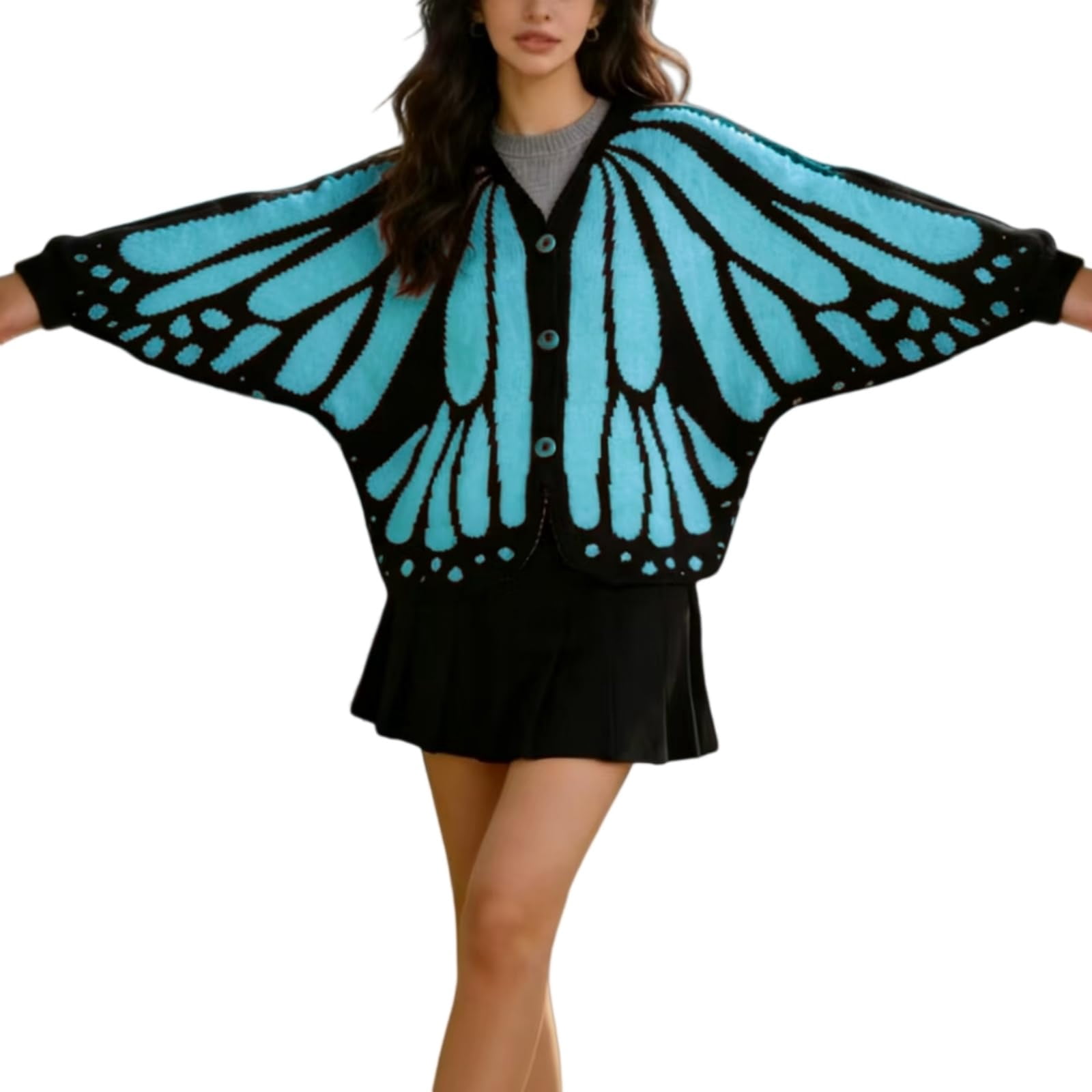 Butterfly Cardigan, Monarch Butterfly Knit Cardigan, Crochet Monarch ...