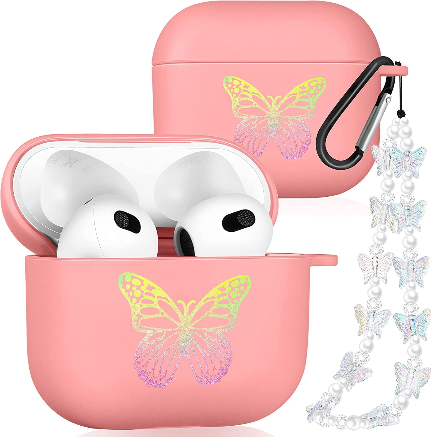 Butterfly Case for AirPod 3 (2021) Aesthetic Cute Cases Women Girls ...