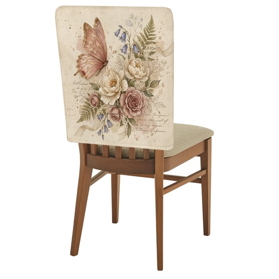 Butterfly Chair Back Covers Set of 1 Roses Lavender Ferns French ...