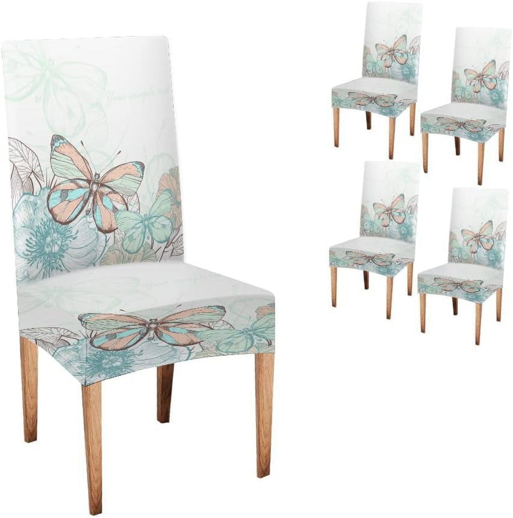 Butterfly Chair Covers for Dining Room Dining Chair Slipcover Chair ...