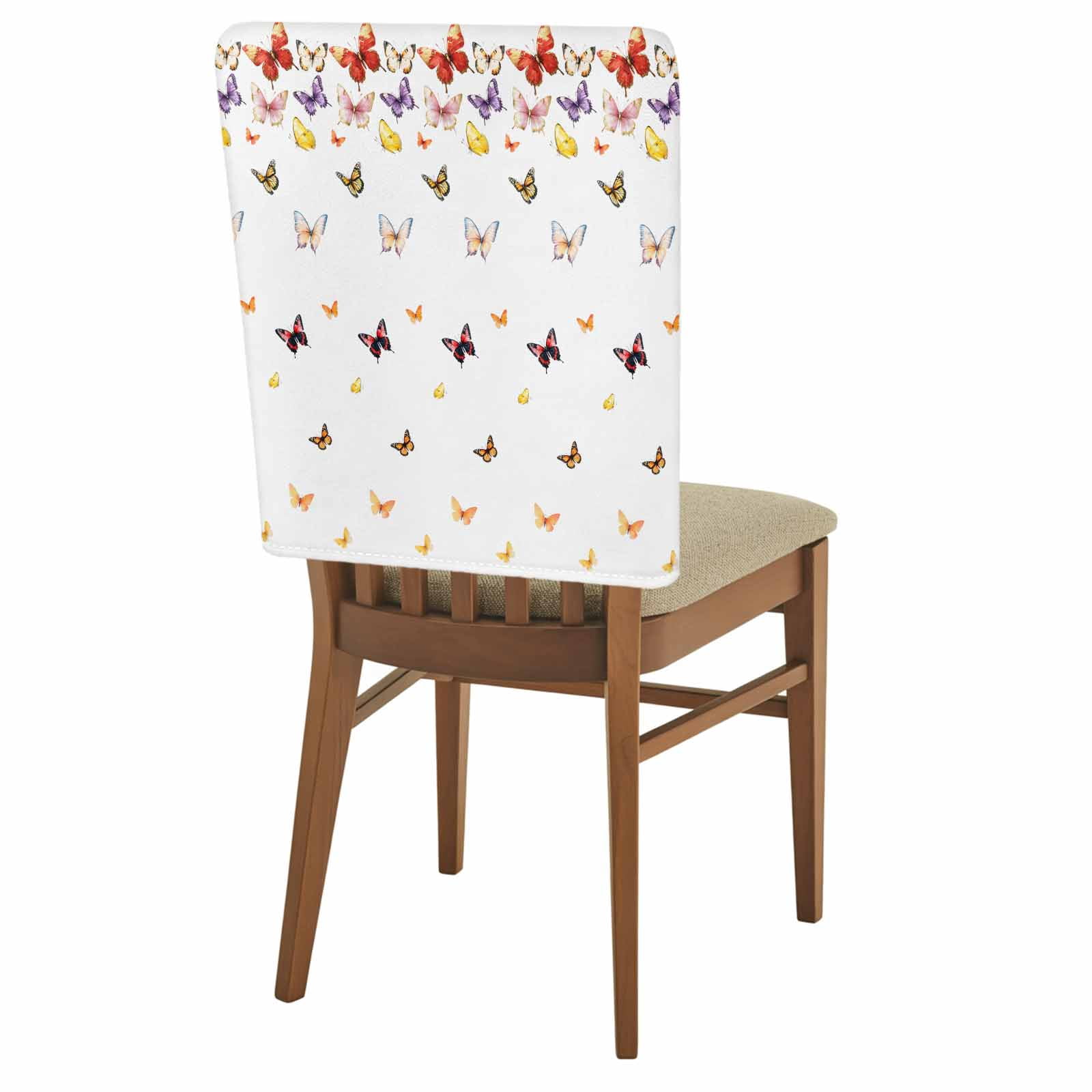 Butterfly Chair Covers Set of 1 Colorful Butterfly Chair Back Covers ...