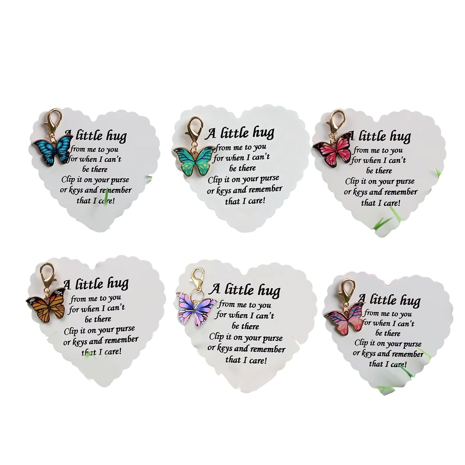 Butterfly Charm Pocket Hug, 6PC Anxiety Relief Emotional Support Gifts ...