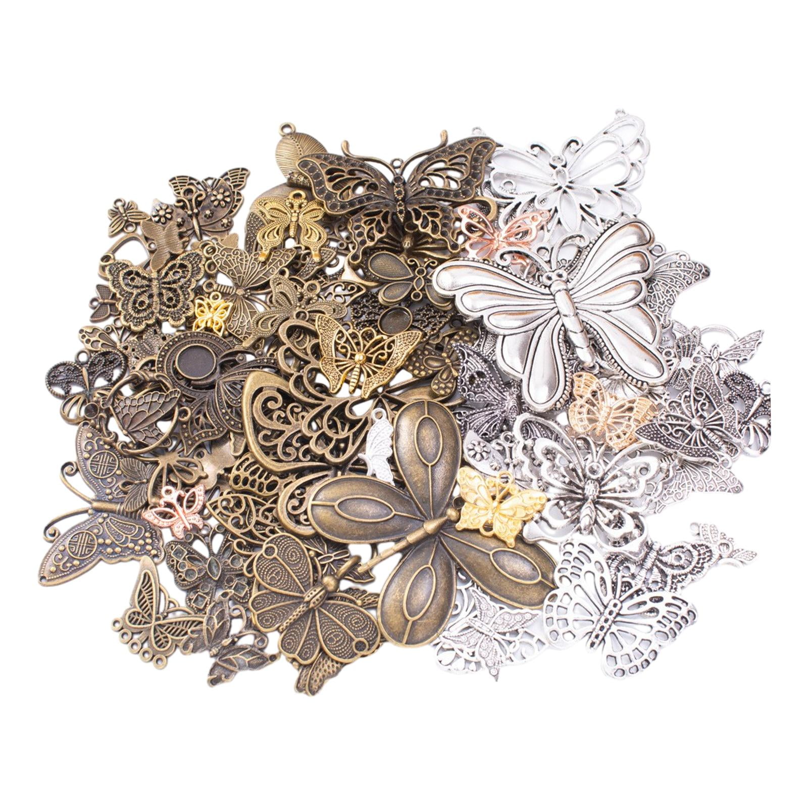 Butterfly Charms Pendant Decorative Accessories Metal Vintage Style for ...