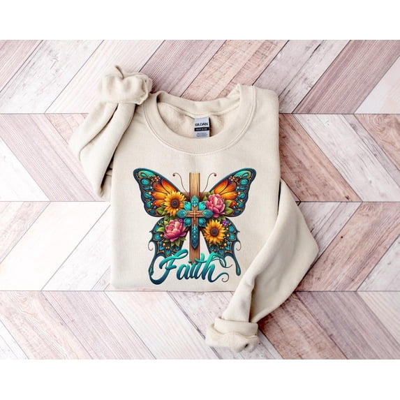 Butterfly Christian Faith Religious Wildflowers Bible Verse Jesus ...