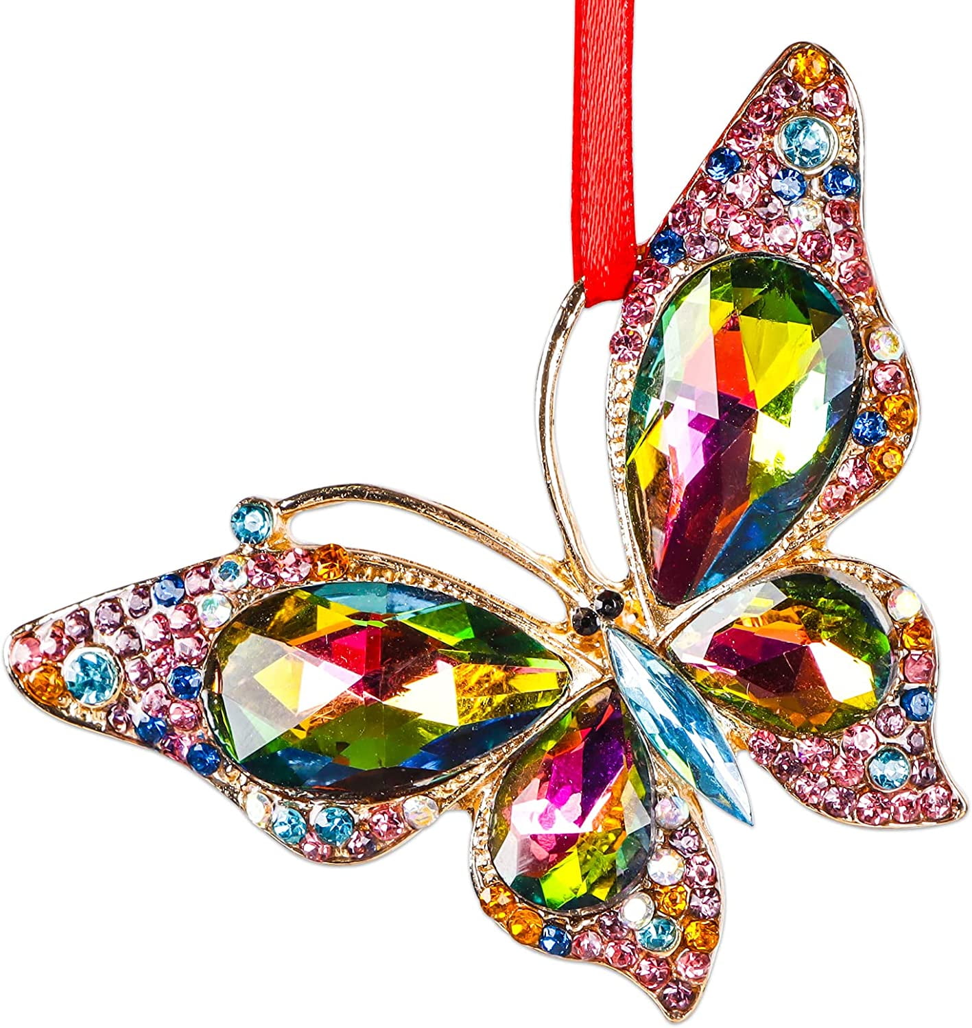 Butterfly Christmas Ornaments 2025 - Metal Monarch Butterfly Keepsake ...