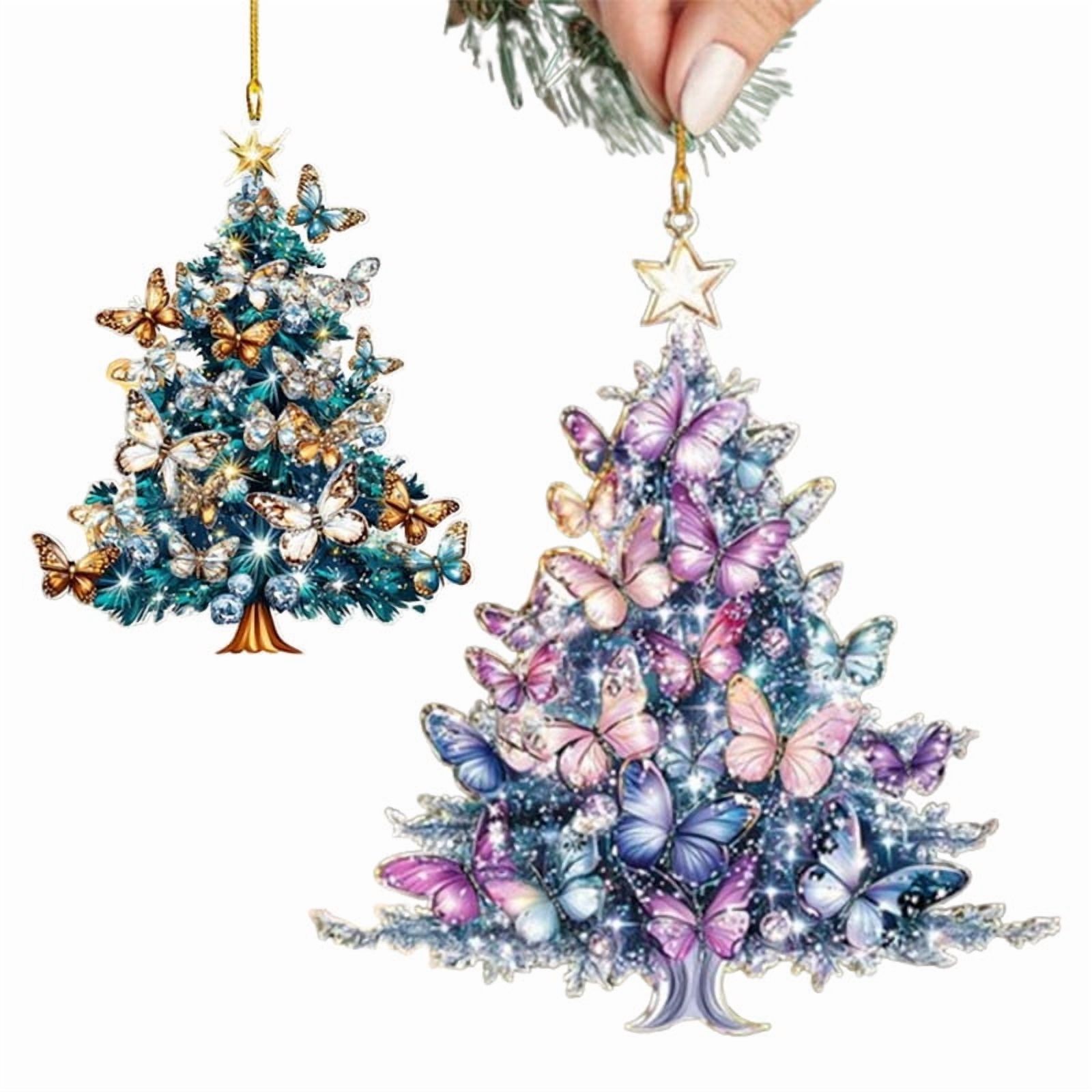 Butterfly Christmas Tree Ornament under $5! Yannianjz Butterfly Adorned ...