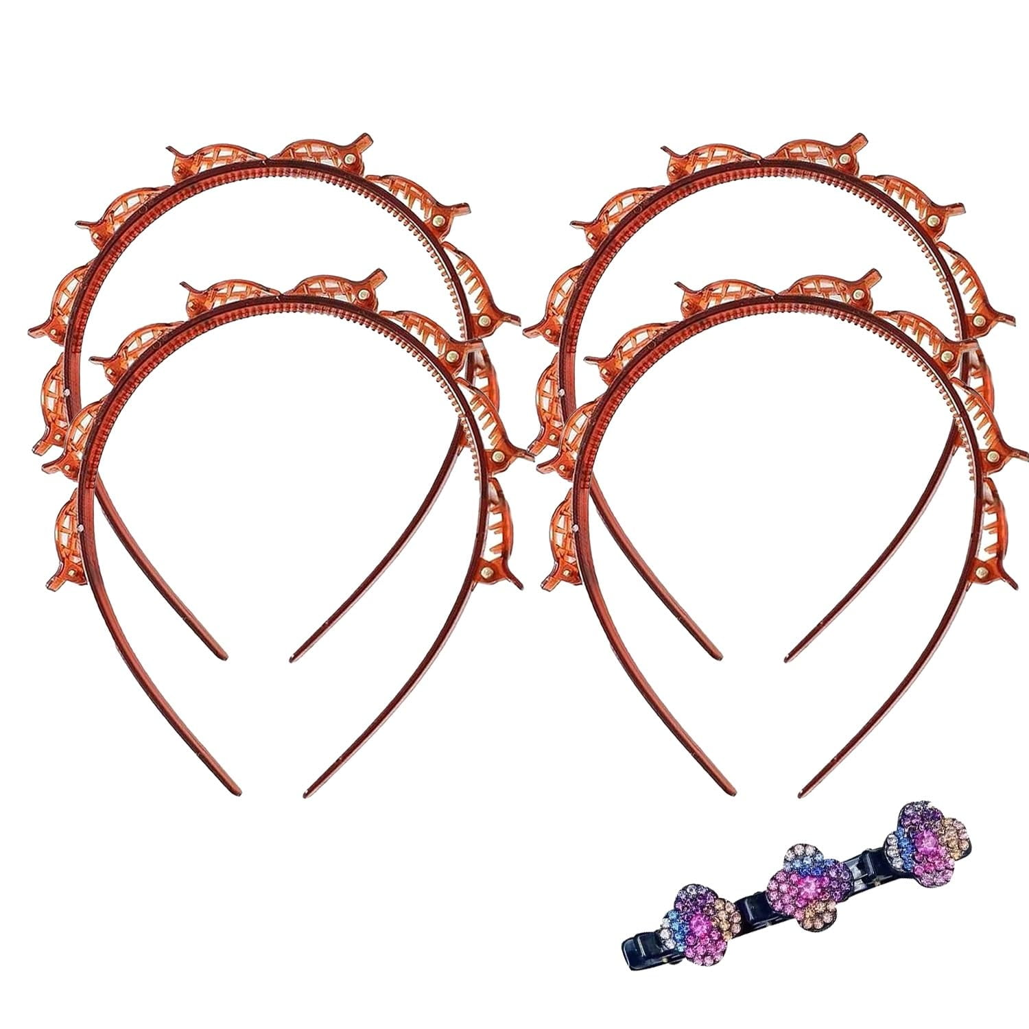 Butterfly Clip Headband with Clips,90s Headbands Bangs Professional ...