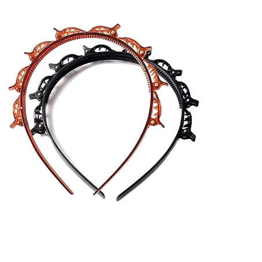 Butterfly Clip Headband with Clips,90s Headbands Bangs Professional ...