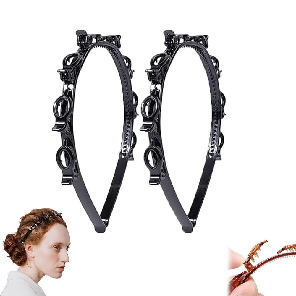 Butterfly Clip Headband for Women, Curly Hair Clip Headband, Toothed ...