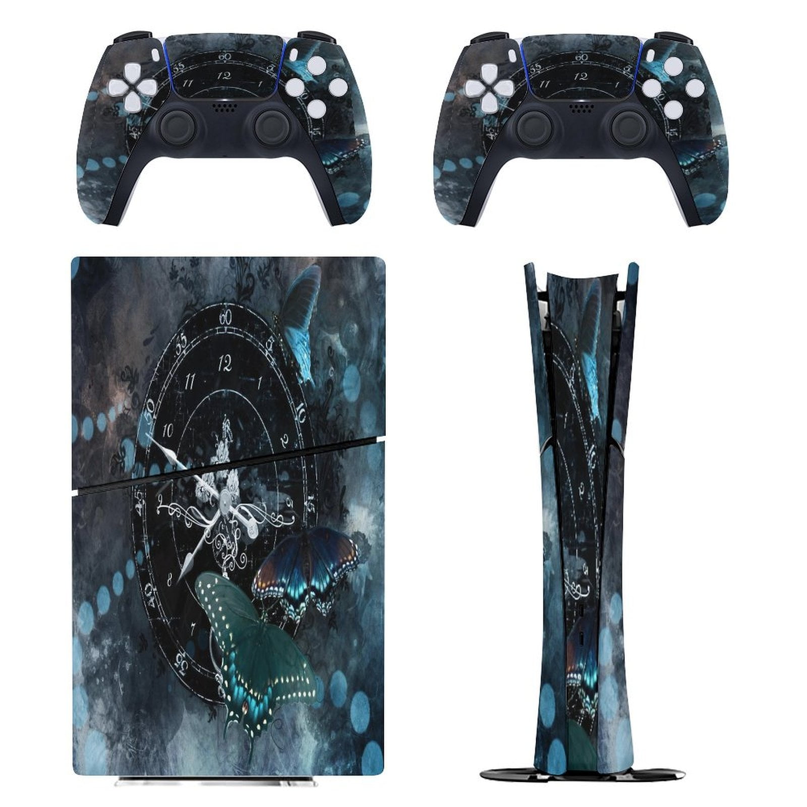 Butterfly Clock PS5/PS5 Pro/PS5 Slim Digital Disc Skin Sticker For ...