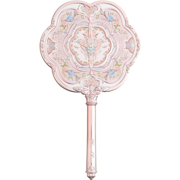 Butterfly Cloud Collar Hand Mirror,Vintage Chinese Round Fan Design ...