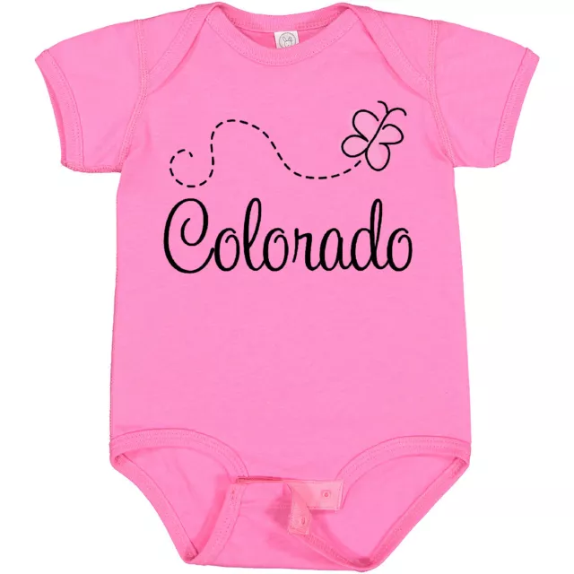 Butterfly Colorado Baby Bodysuit State Travel Location Places Western ...