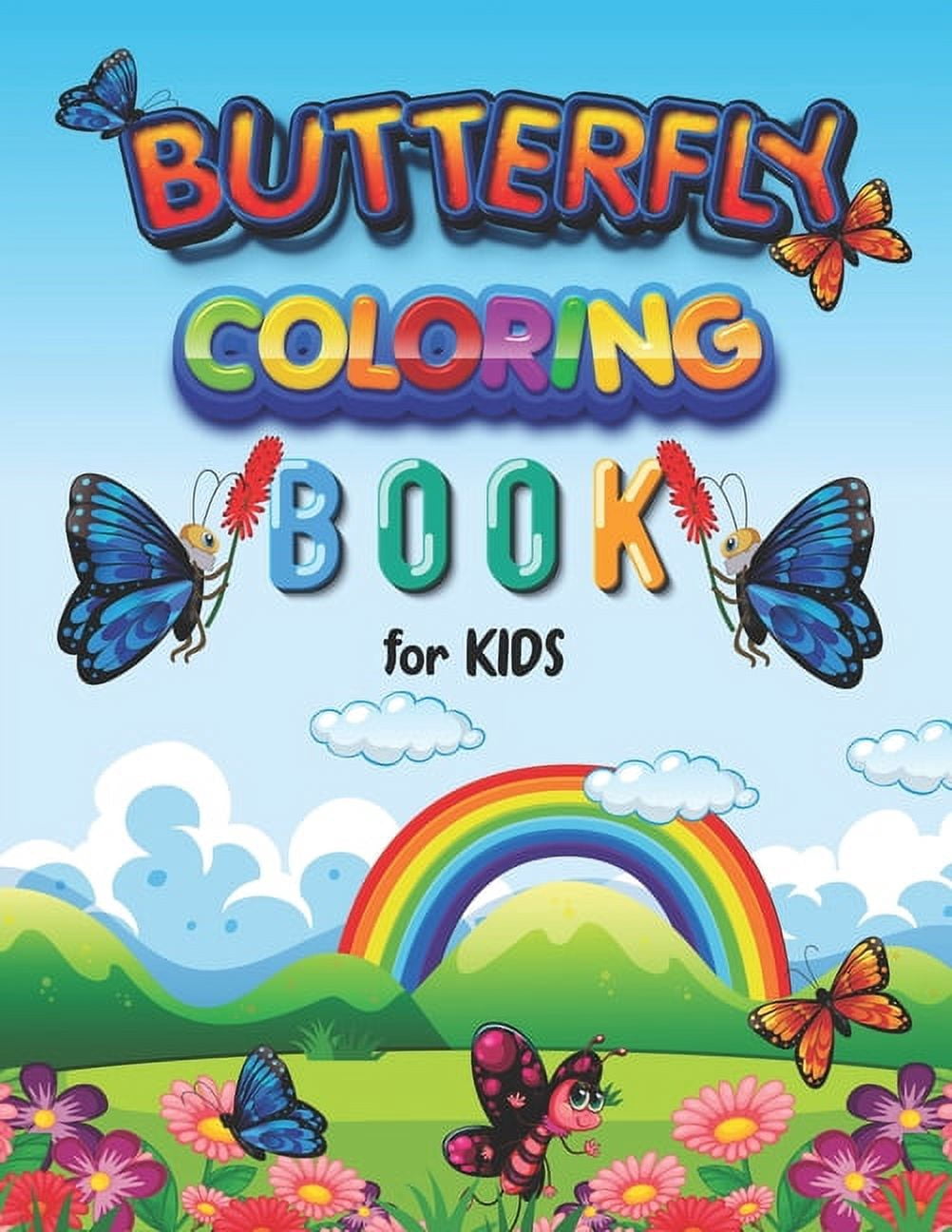 Butterfly Coloring Book: Butterfly Coloring Book for Kids: Vol-02 ...
