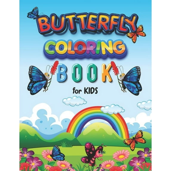 Butterfly Coloring Book: Butterfly Coloring Book for Kids: Vol-02 ...