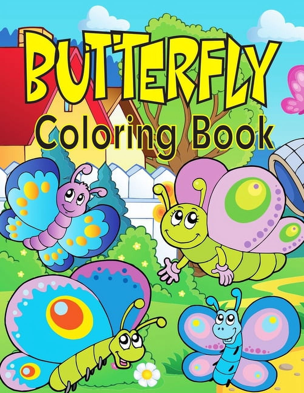 Butterfly Coloring Book: Cute Butterfly Coloring Pages for Girls and ...