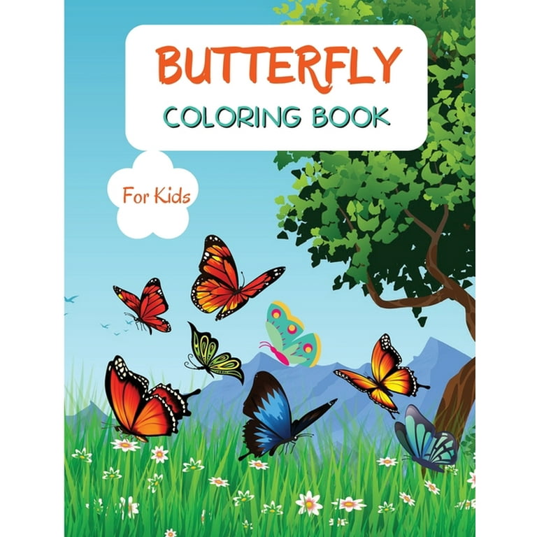 butterfly kids coloring book