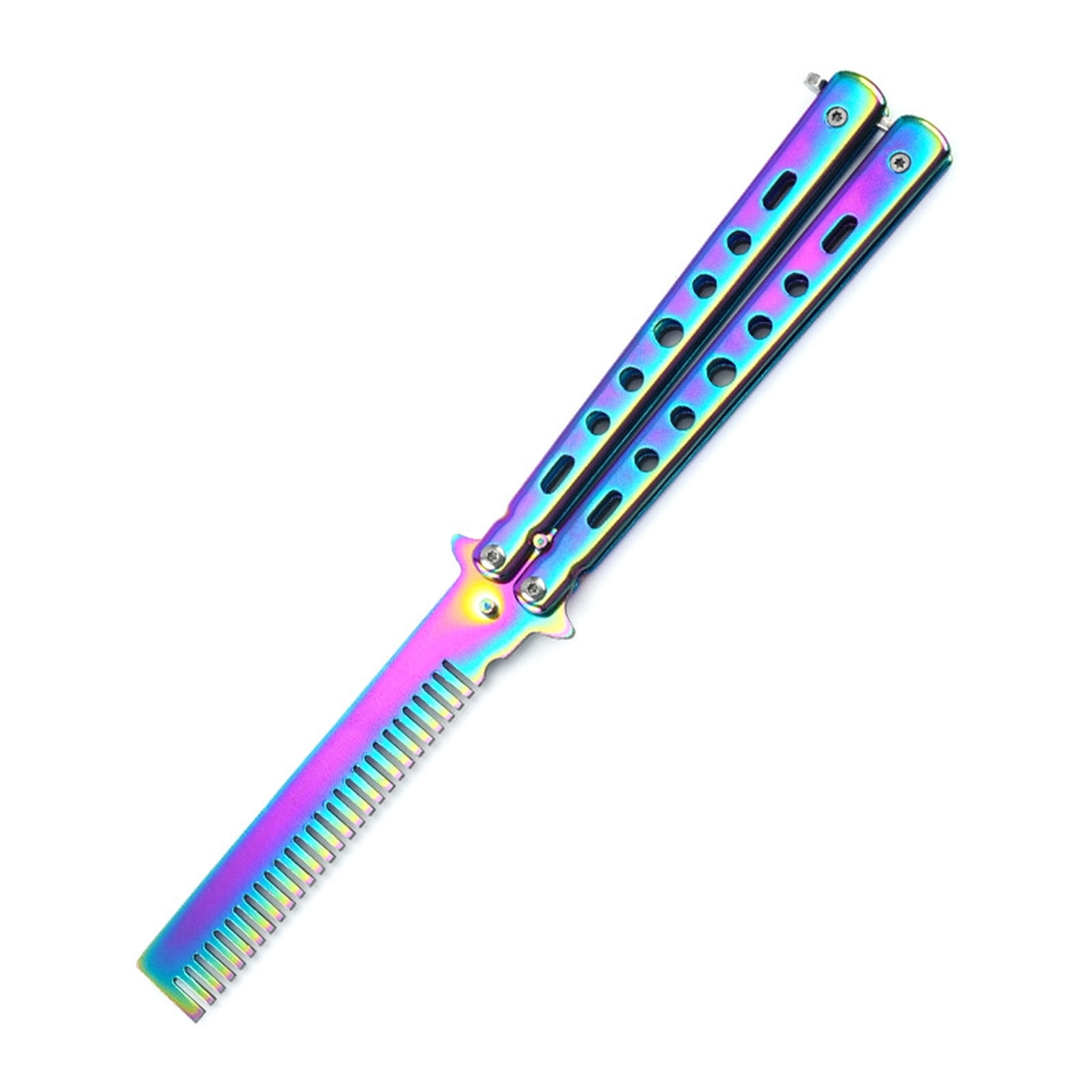 Butterfly Combs Stainless Steel Folding Training Practice Combs Hair ...