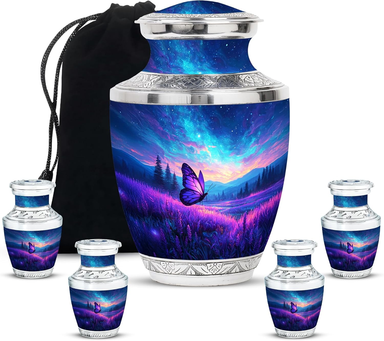 Butterfly Cremation Urns, Funeral Large and Mini Keepsake Urns for ...